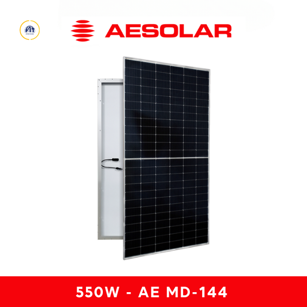 Tấm pin ae solar 550w AE MD-144 Series 530-550W