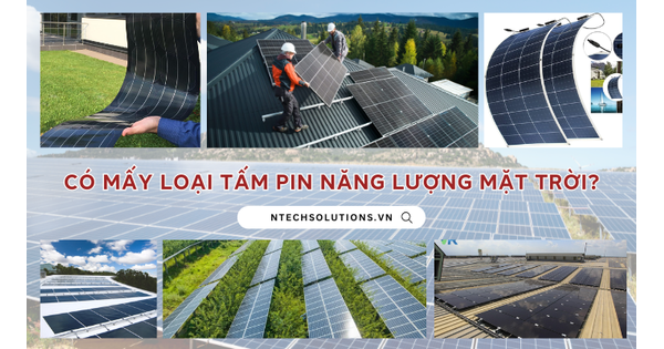 Có mấy loại tấm pin năng lượng mặt trời?