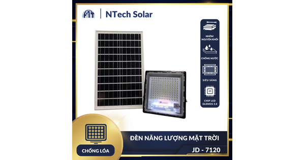 Đèn Led năng lượng mặt trời JD-7120 Công suất 120W
